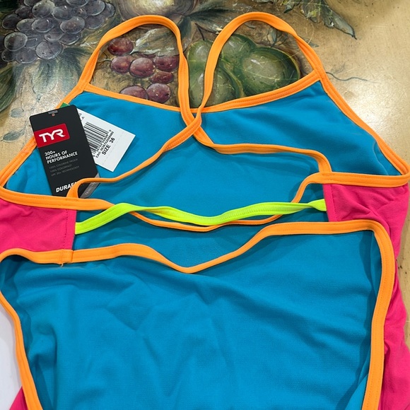 TYR | Swim | Tyr Solid Trinity Fit A Women Performance Suit Fl Pinkorg ...